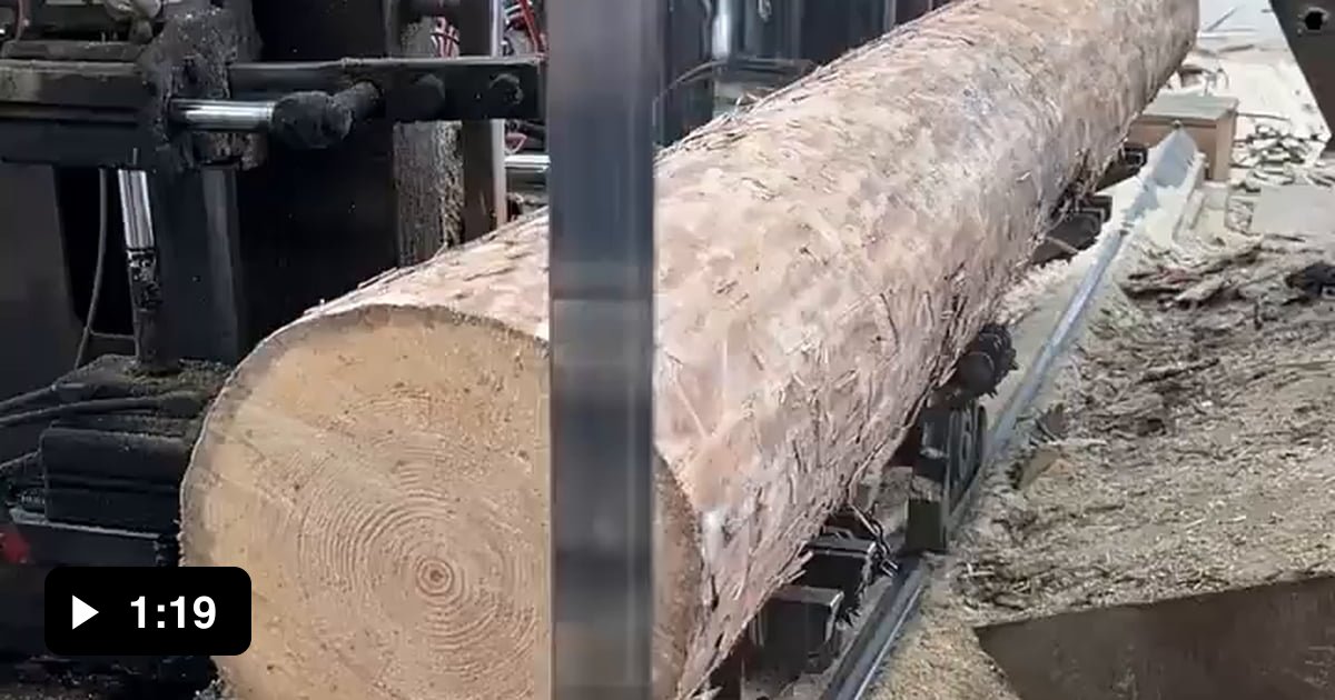 Wood sawmill machine... - 9GAG