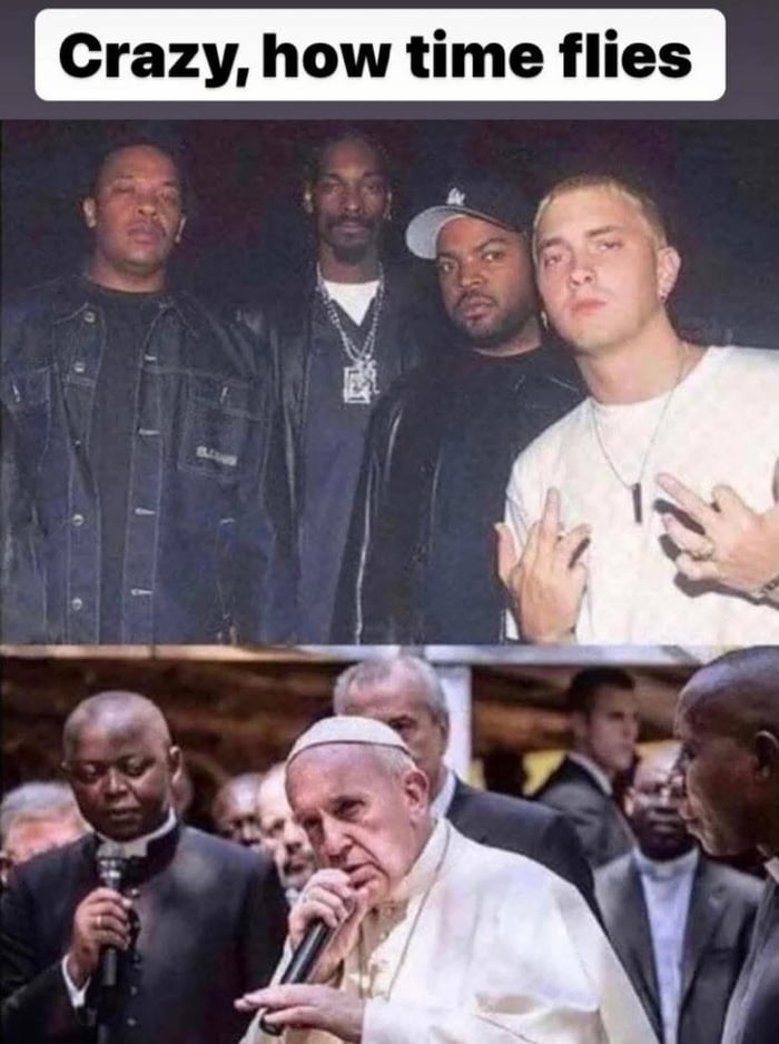 He does look like he’s rapping - 9GAG