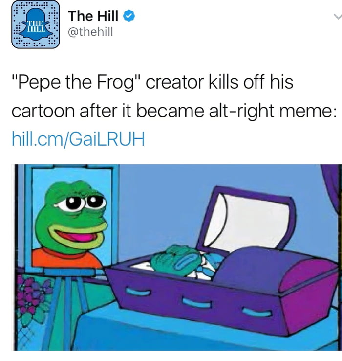Pepe says the creator got killed off - 9GAG