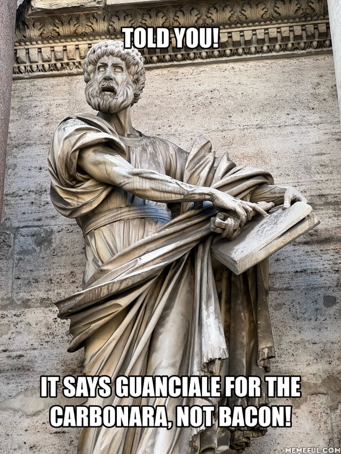Found this meme material statue in Rome this weekend - 9GAG