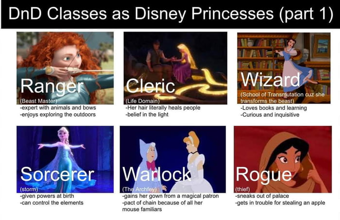 Princess classes - 9GAG