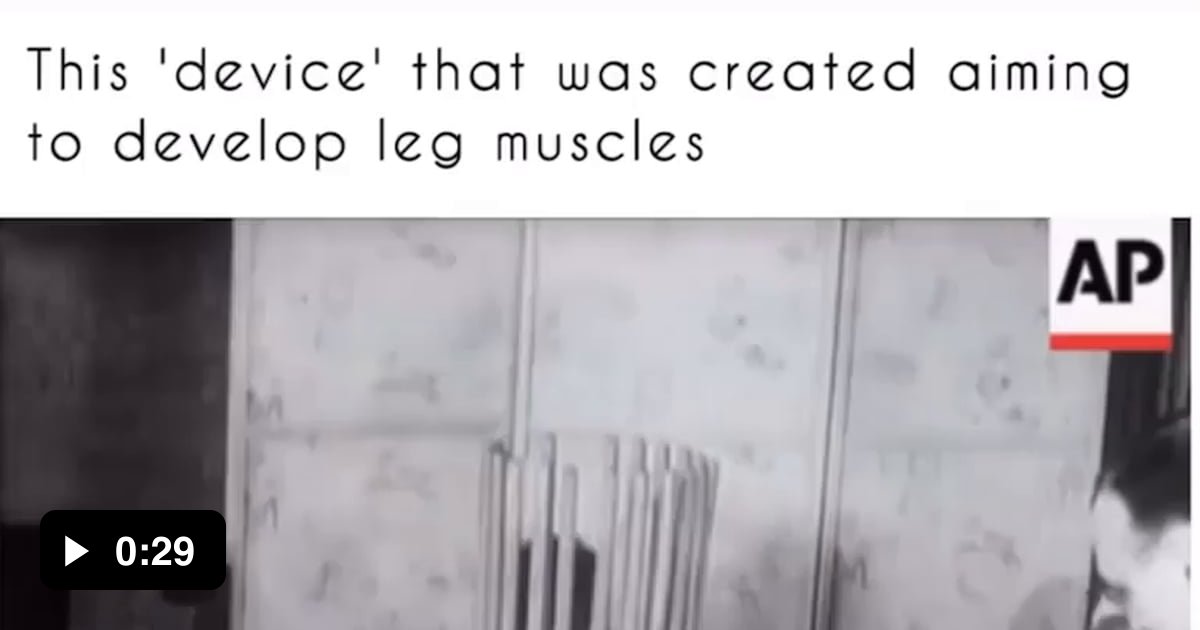 1940’s contraption for infant leg muscle development. - 9GAG