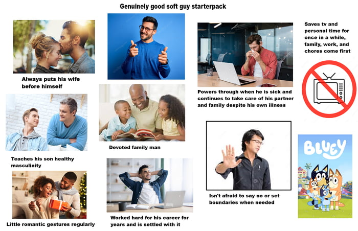 The genuinely good soft guy starterpack - 9GAG