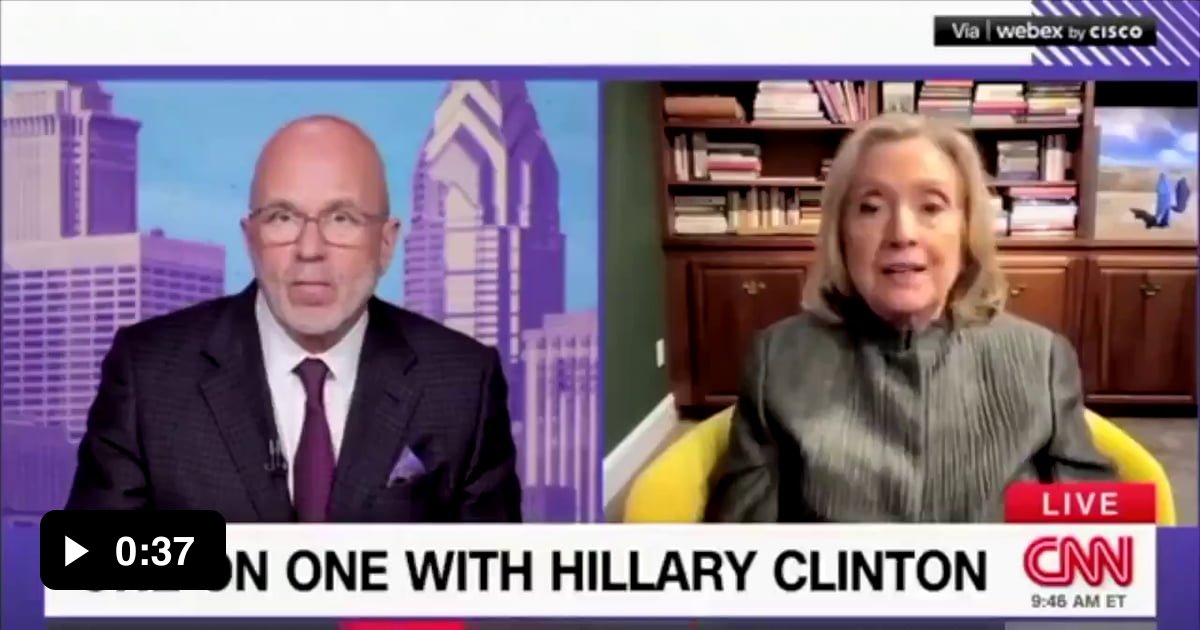 Hildabeast still salty from losing 2016, says platforms should censor content she doesn’t like ...