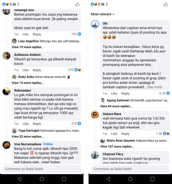 Perkara ngasih tip - 9GAG