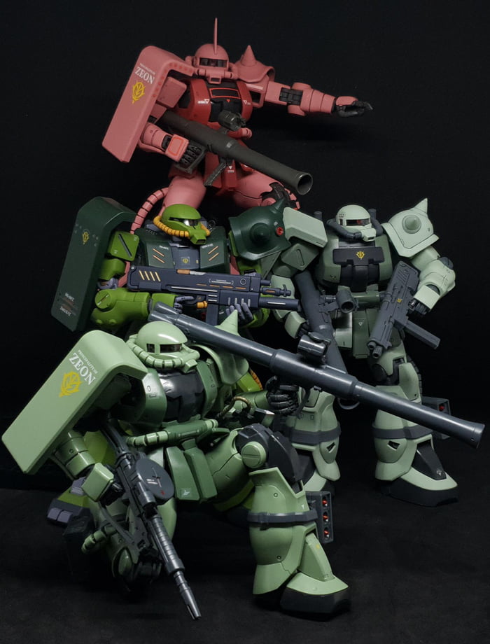 Sieg Zeon! (MG & RE/100 Zaku II variants) - 9GAG
