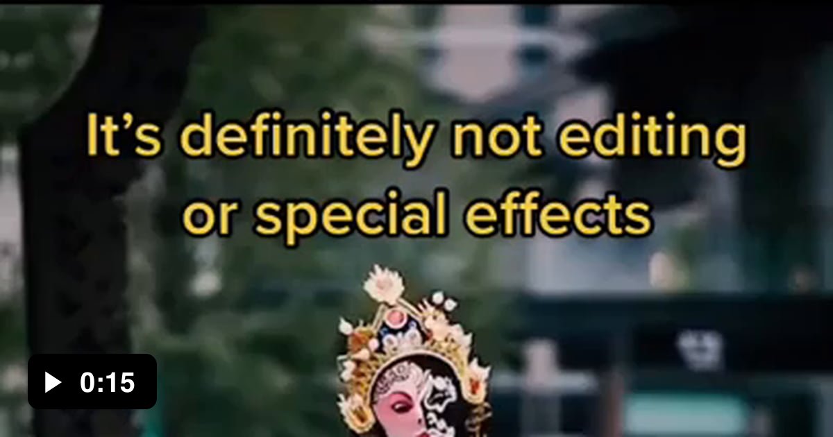 Face changing art. Too fast to see how it happened - 9GAG