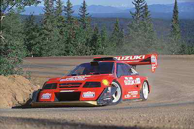 The iconic Suzuki Escudo at Pikes Peak. - 9GAG