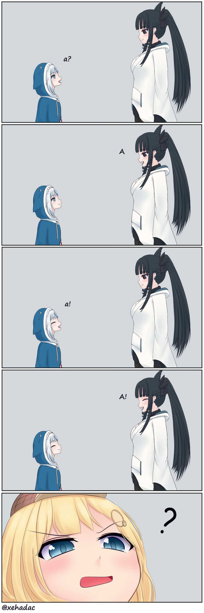 Gura met her distant descendant..... - 9GAG