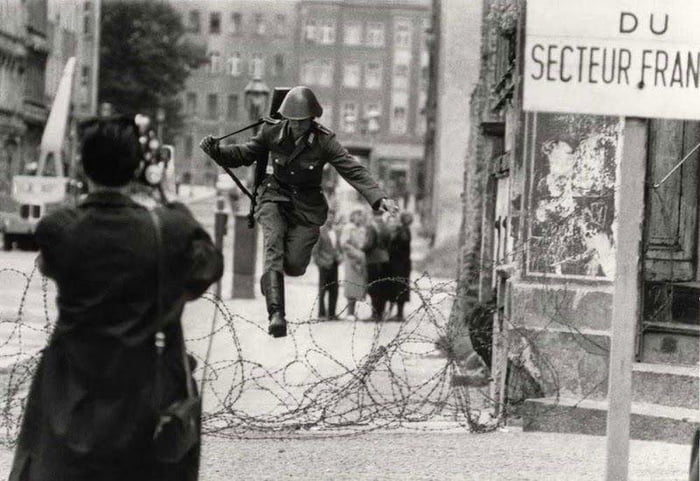 19 year old Hans Conrad Schumann became the unwitting symbol of the ...