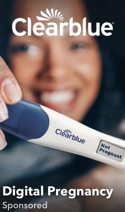 The first pregnancy test ad I've seen where they were happy it was ...