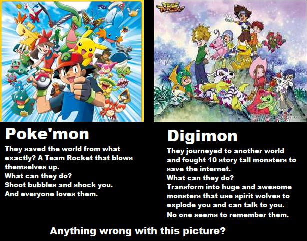 Digimon>Pokemon - 9GAG