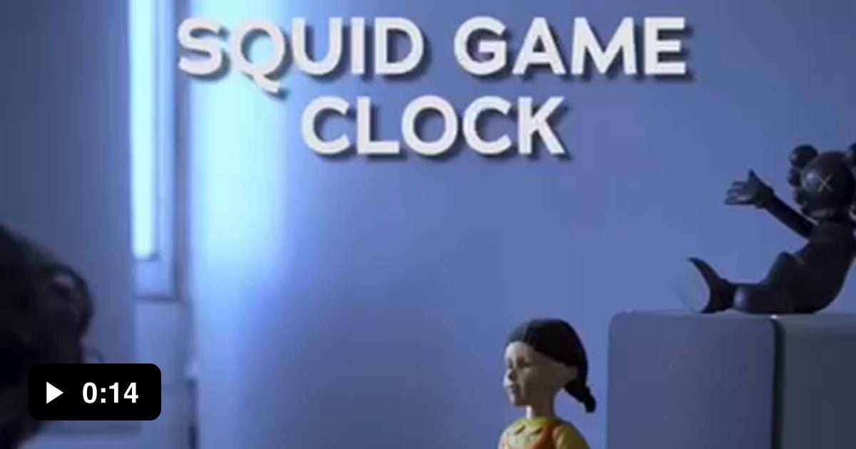 Squid game clock - 9GAG