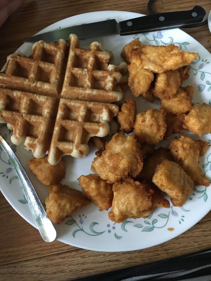 Chicken and waffles - 9GAG
