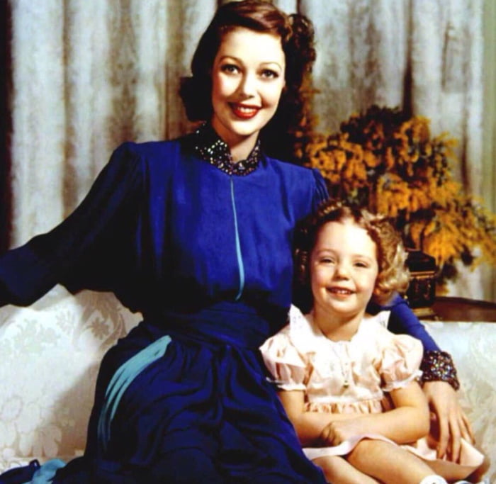 Loretta Young with her daughter Judy Lewis, who was born after Young's ...