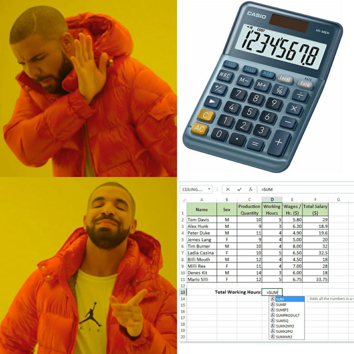 Excel is the way, every Day - 9GAG
