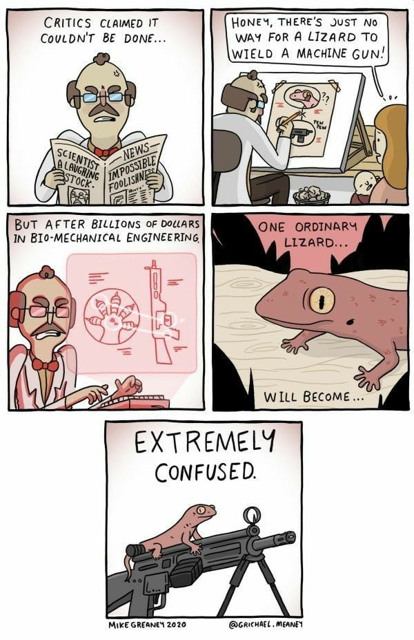 Tactical lizard - 9GAG