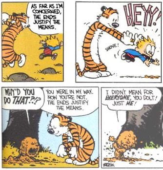 Calvin and Hobbs teaches us a lesson about rioters getting their booty ...
