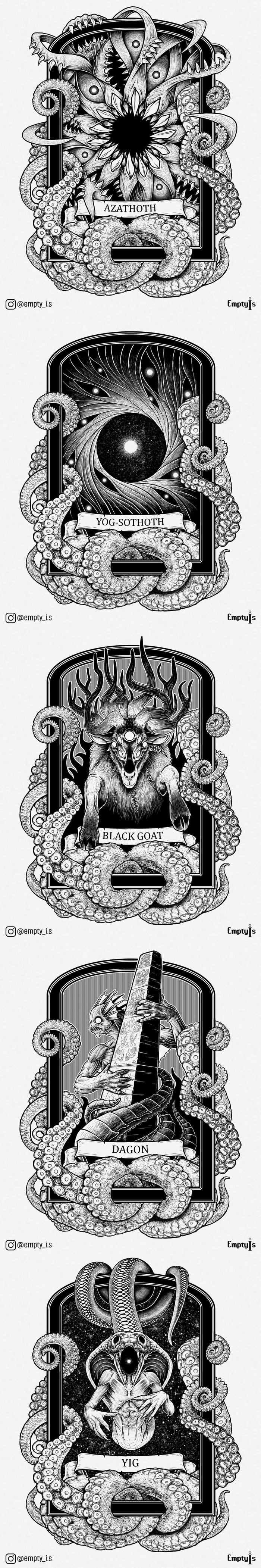 Collection of my Cthulhu mythos drawings - 9GAG