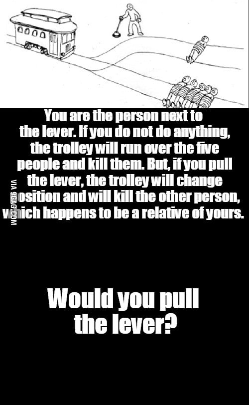 The trolley problem - 9GAG