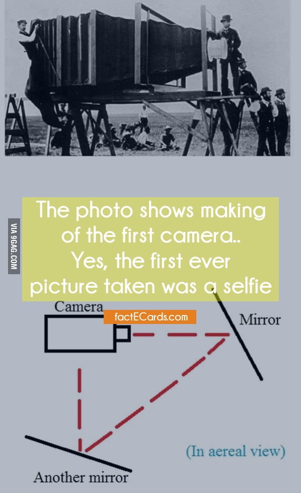 For those who have doubts about how the picture of the first camera was ...