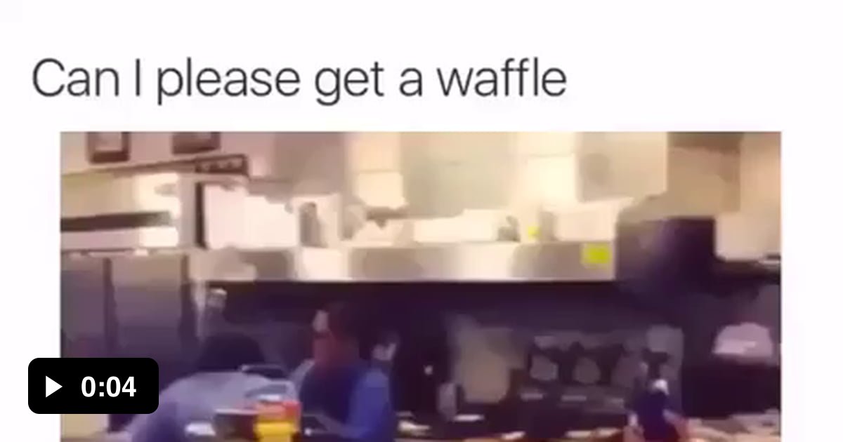 Get this man a damn waffle - 9GAG