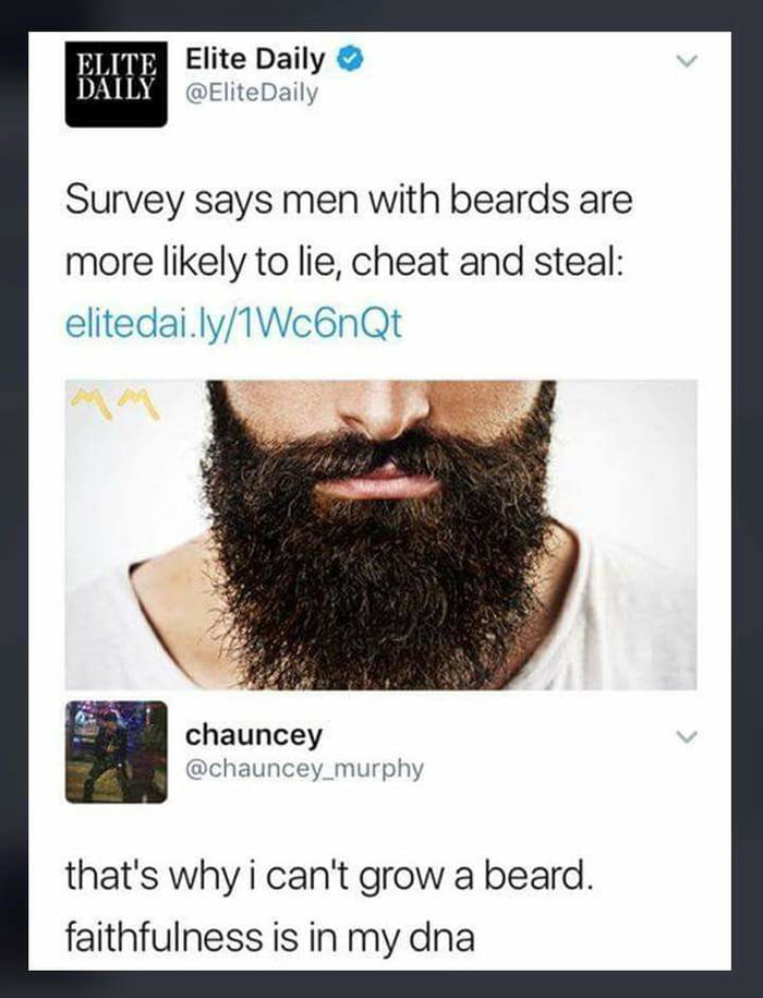 Its the beard on the inside that matters after all ! - 9GAG