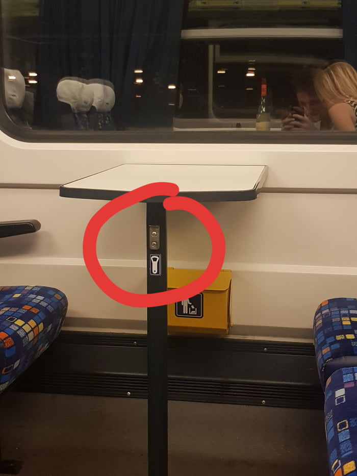 In Hungary, there is a bottle-opener on every table on the train (first ...