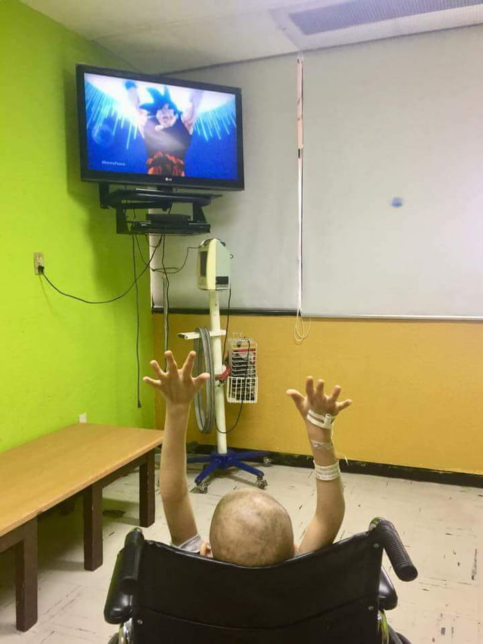After he gave his energy to GOKU, this child with cancer in the ...