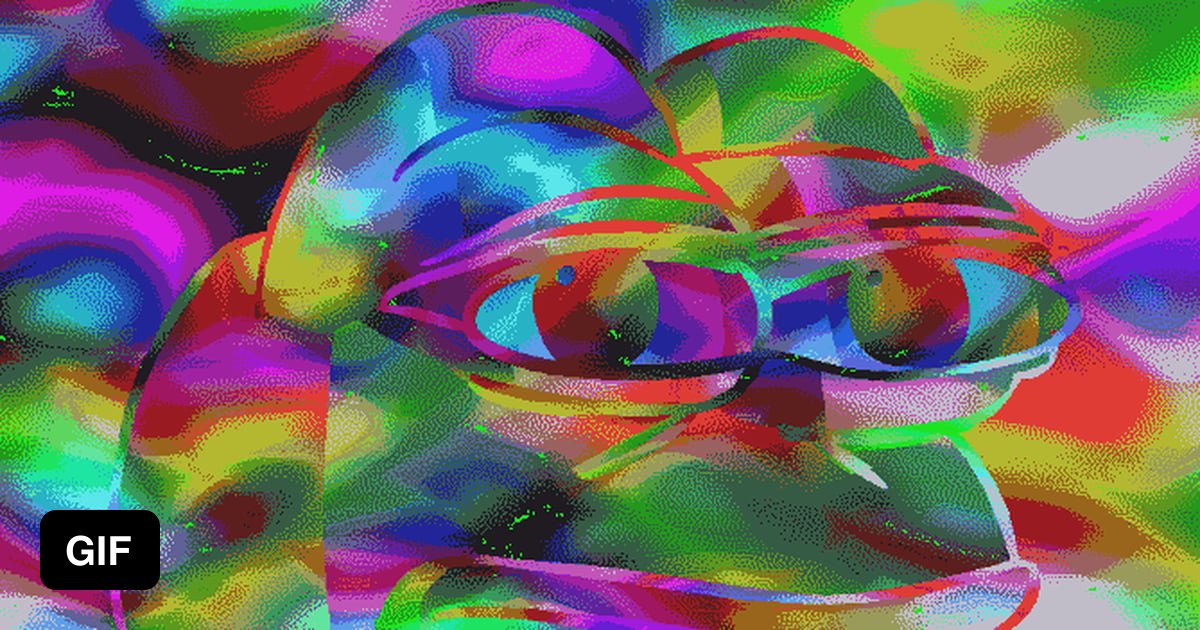 You've been visited by the psychedelic pepe, this only appears once in ...