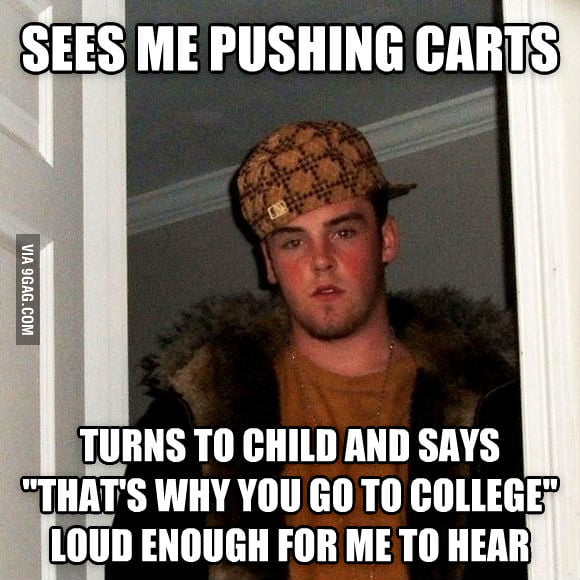 I'm still in high school. Closest I got to cussing out a customer. - 9GAG