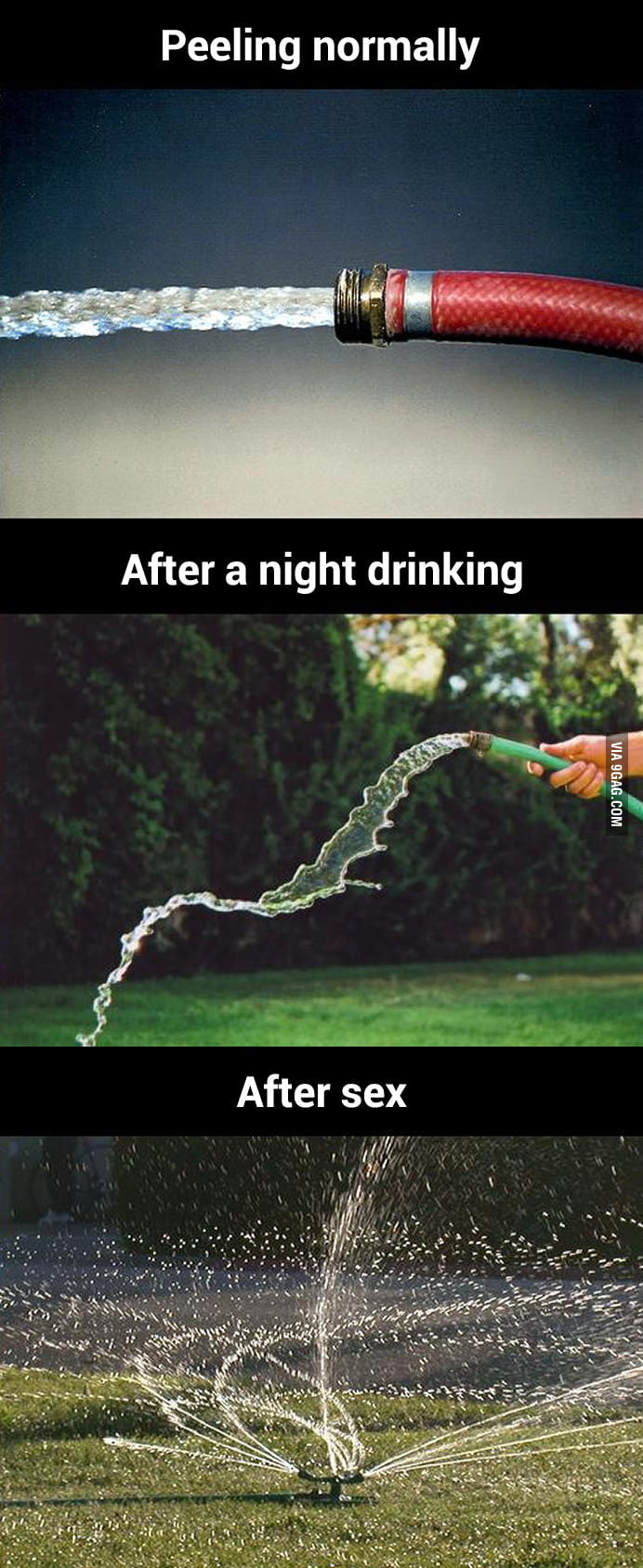 The difficulties of peeing as a male. - 9GAG