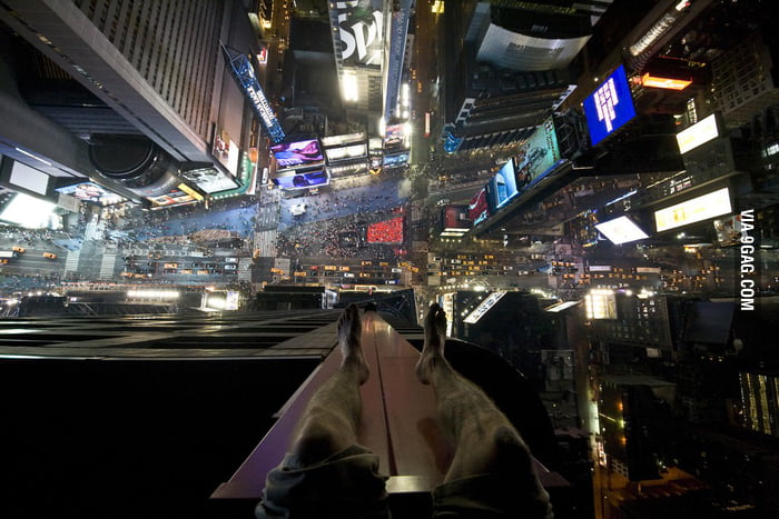 Times Square from above. - 9GAG