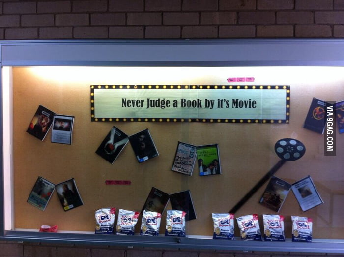 Don't judge a book by its movie - 9GAG