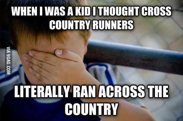 Cross country runners - 9GAG