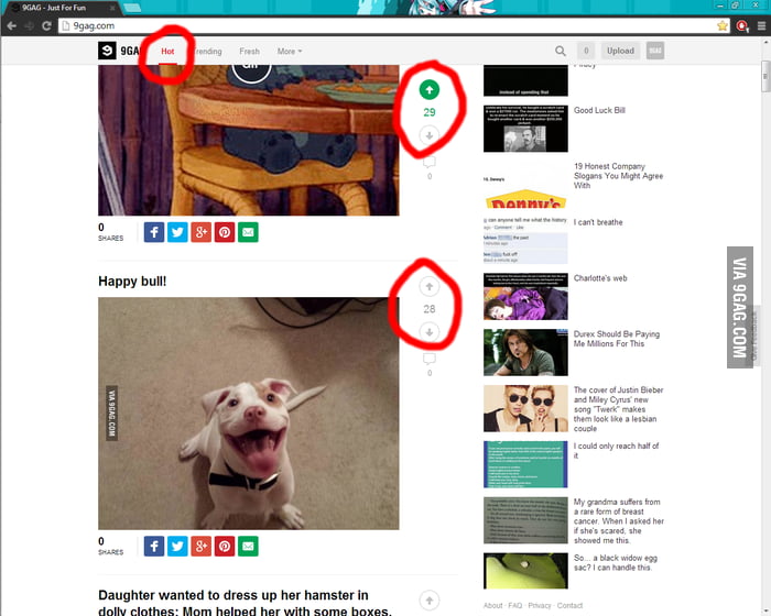 Hot page, really ? - 9GAG