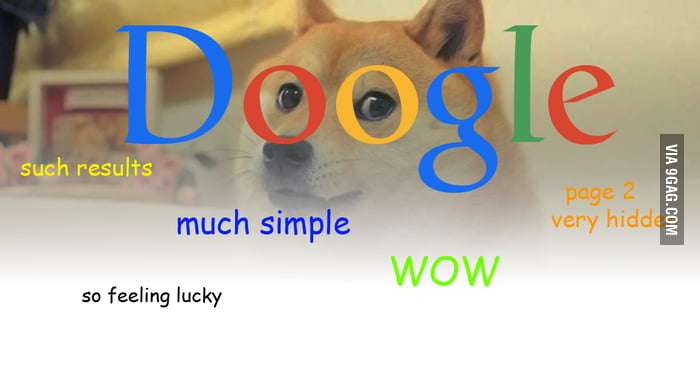 Doogle search; much result - 9GAG