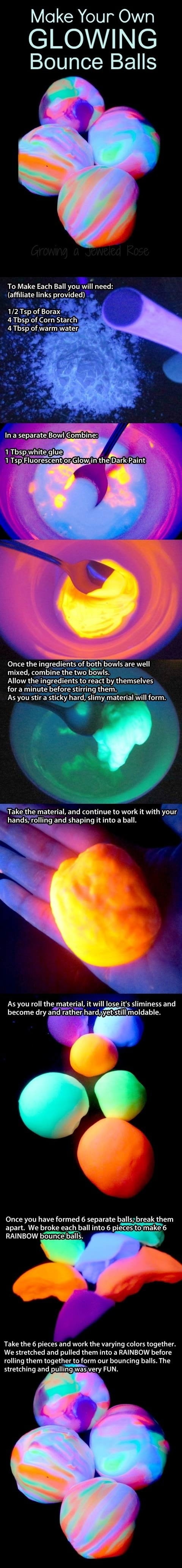 Make Your Own Glowing Bounce Balls - 9GAG