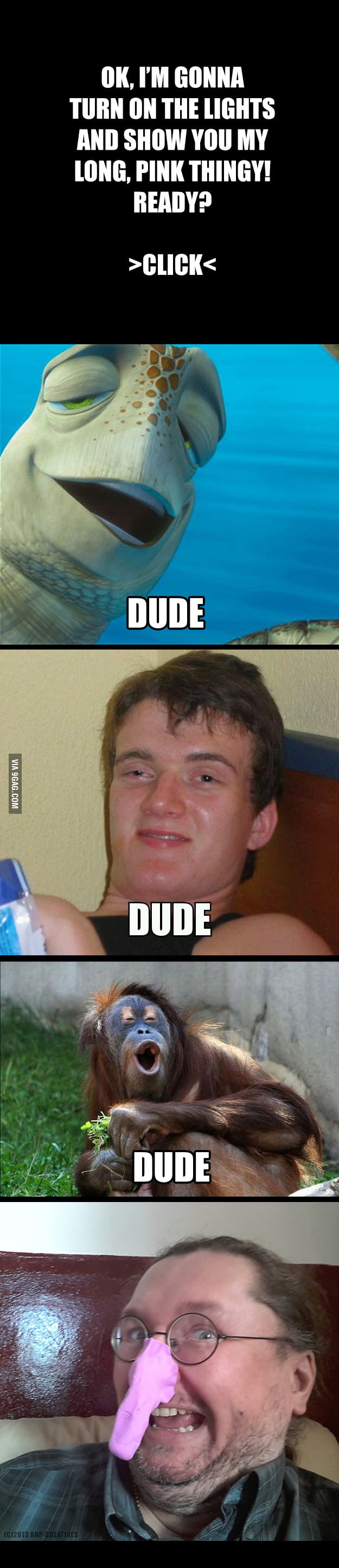 Check out my pink thingy - 9GAG