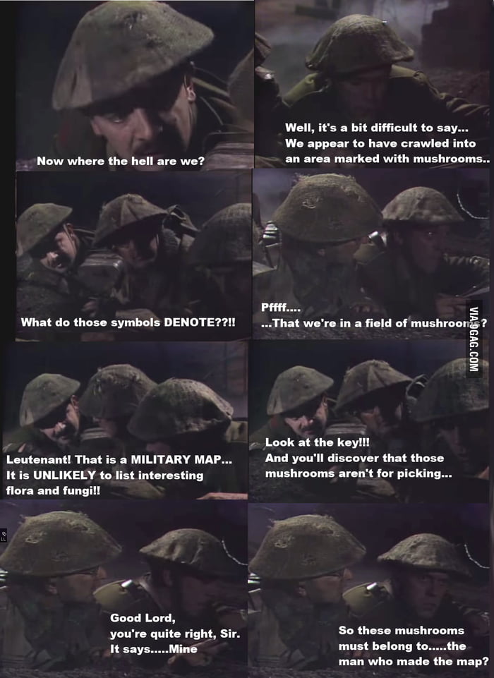 One of the best scenes in Blackadder Goes Forth - 9GAG