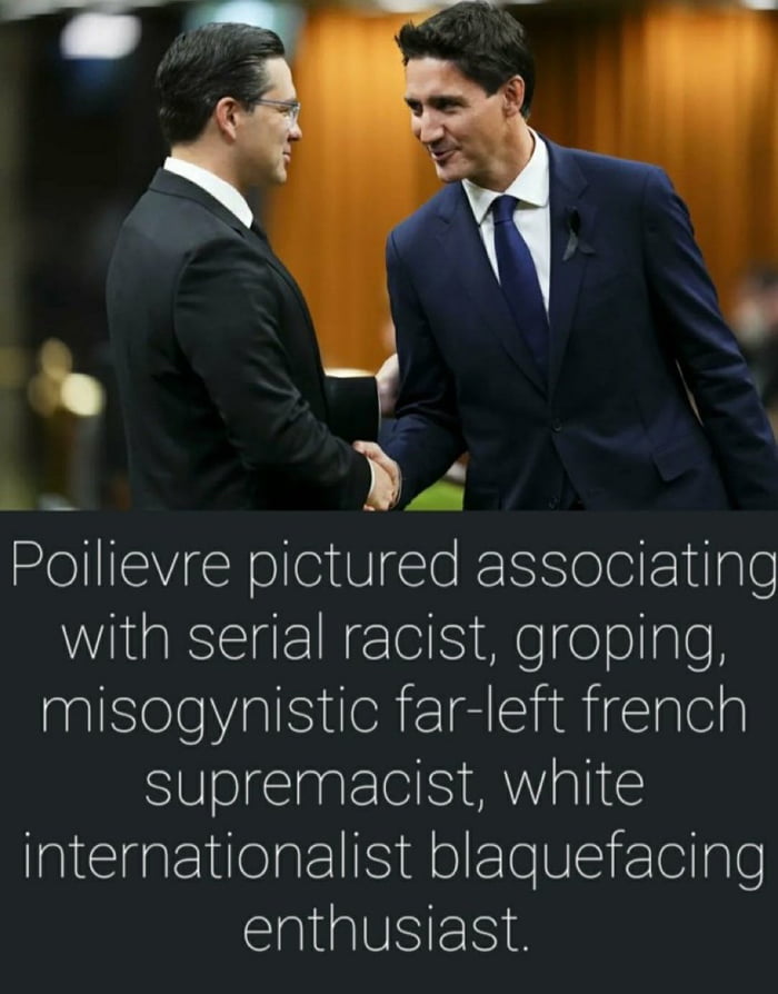 This is getting out of hand Pierre. You will just shake hands with anyone eh? - 9GAG