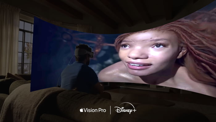 Enjoy Disney+ in Panorama with vision pro - 9GAG