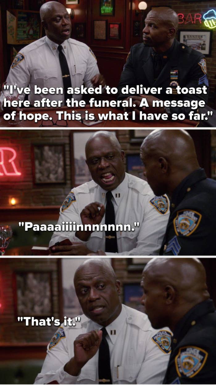 André Braugher (Captain Holt) dead with 61 years You will be missed ...