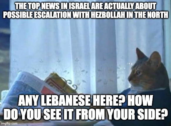I feel kind of sad of Lebanese in the last couple of years, its seems ...