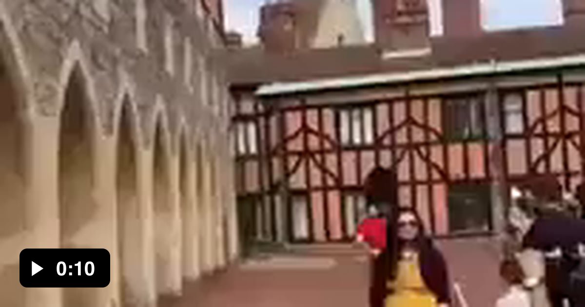 Women Gets Pushed By Royal Guard - 9GAG