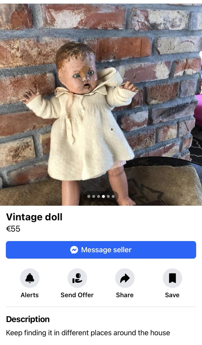 Vintage doll possessed in sale - 9GAG