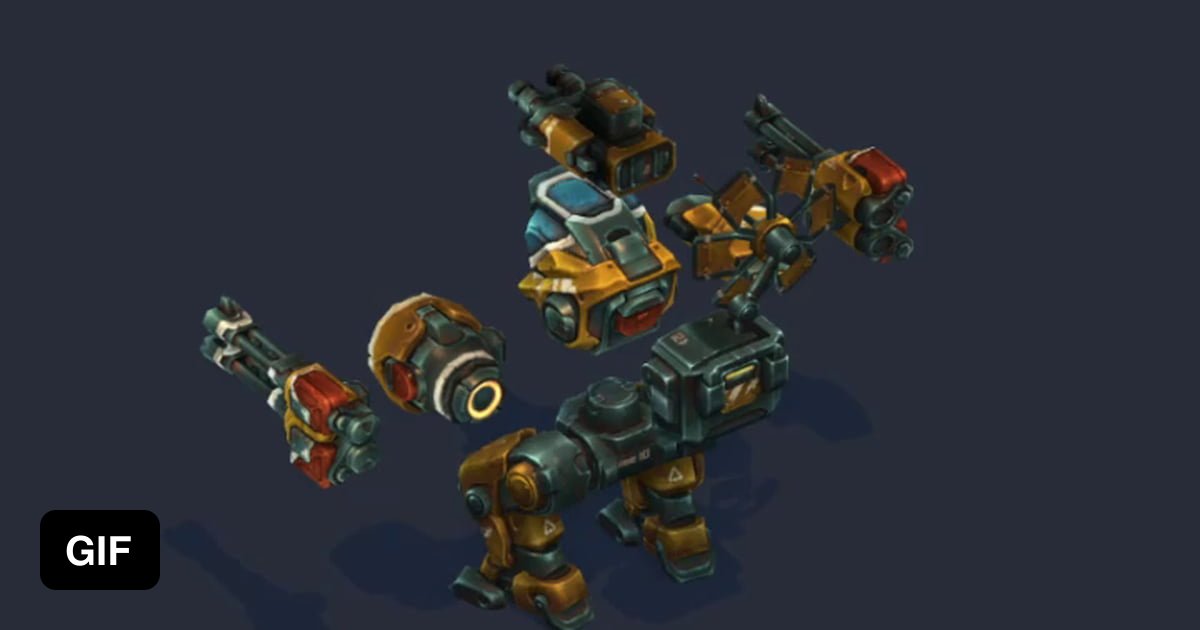 Here are the 8 parts of your mech that you will be able to obtain ...