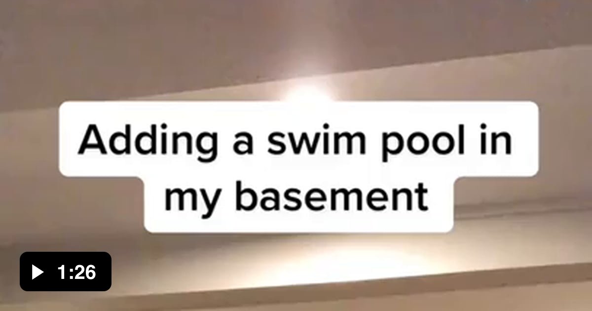 Dude is keeping that basement pool at cost. - 9GAG