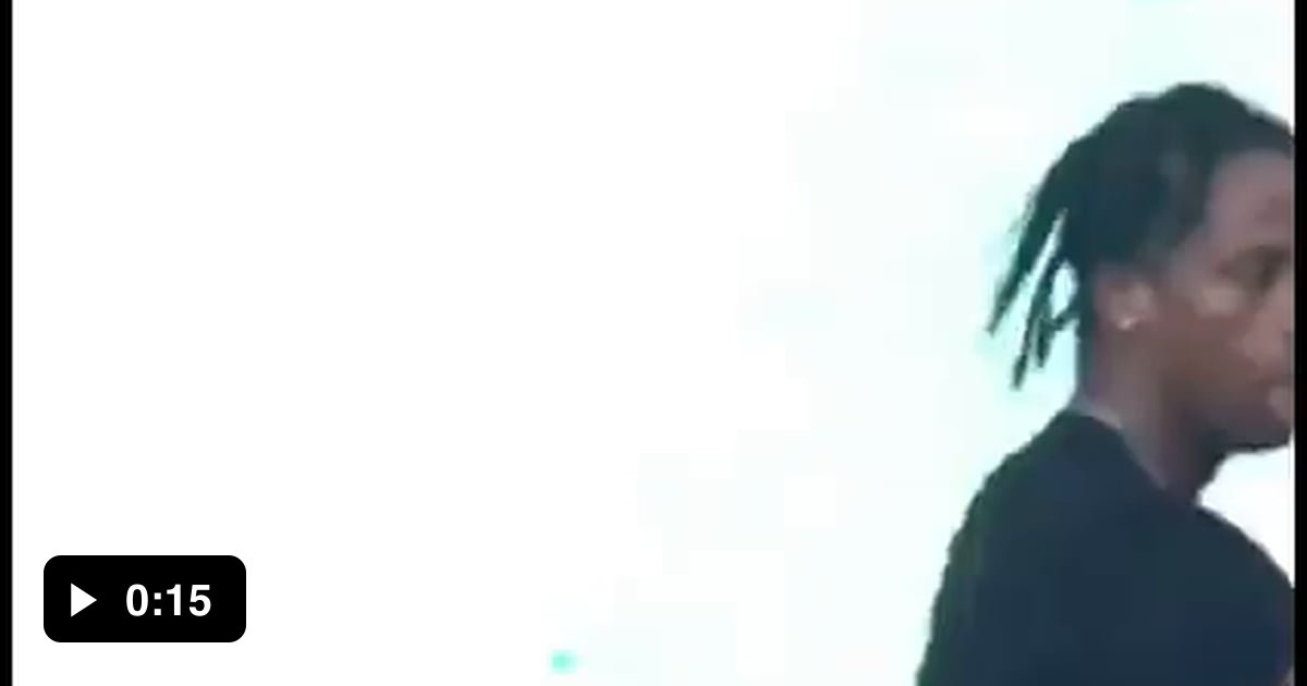 Travis Scott yelling in autotune at the security - 9GAG