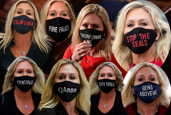 Remember Republican "creativity" with mask wearing in 2020/2021? - 9GAG